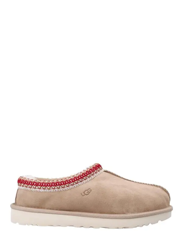 UGG Tasman Ii Suede Slippers - Sand Dark Cherry