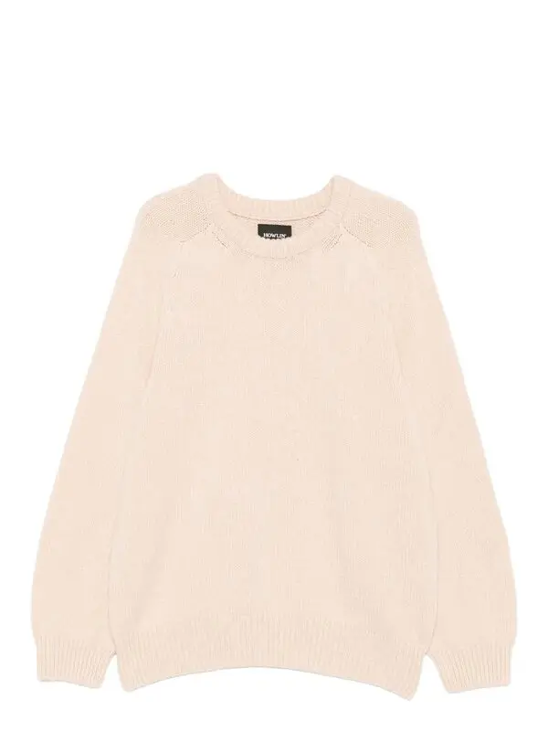 Howlin' Boxy Space Knit Sweater - Beige