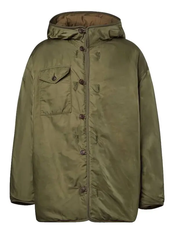 Visvim Greely Corps Reversible Down Parka - Green