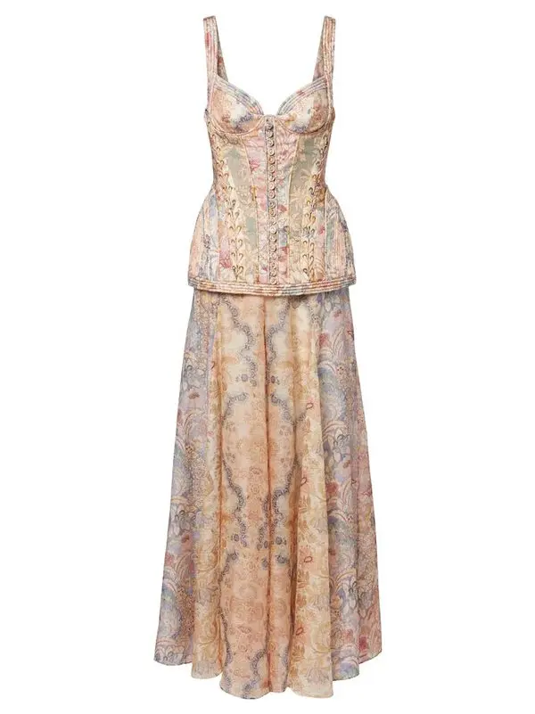 Zimmermann Rebellion Floral Linen Gown - Multicoloured