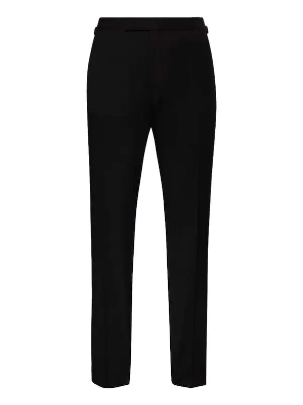 TOM FORD Shelton Wool Slim Pants - Black