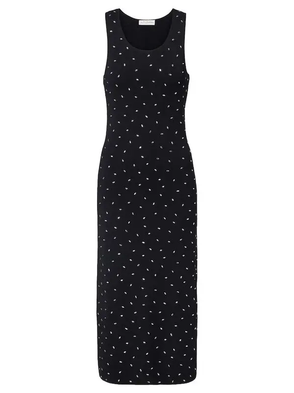 Altuzarra Geordie Embellished Midi Dress - Black