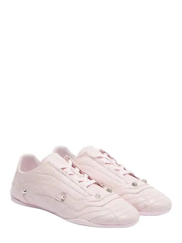 Balenciaga City Leather Sneakers - Pink