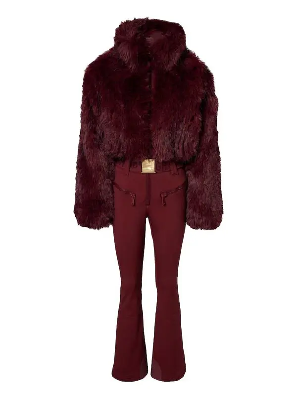 Goldbergh Belted Ski Suit - Burgundy