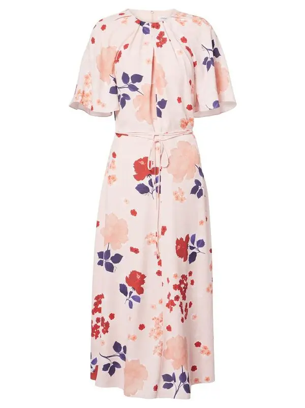 Erdem Floral Midi Dress - Pink