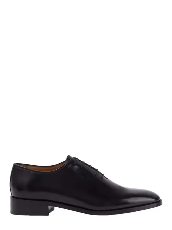Valentino Garavani Vlogo Leather Derby Shoes - Black
