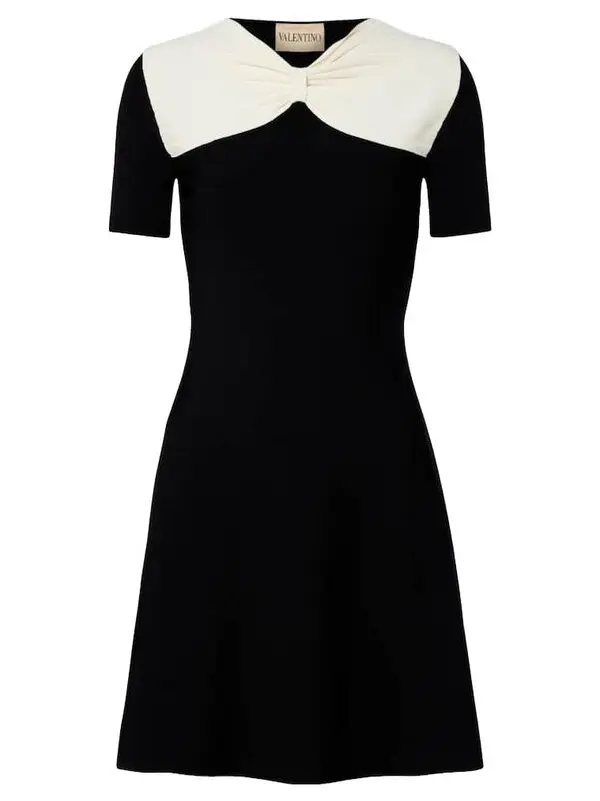 Valentino Garavani Knitted Minidress - Black