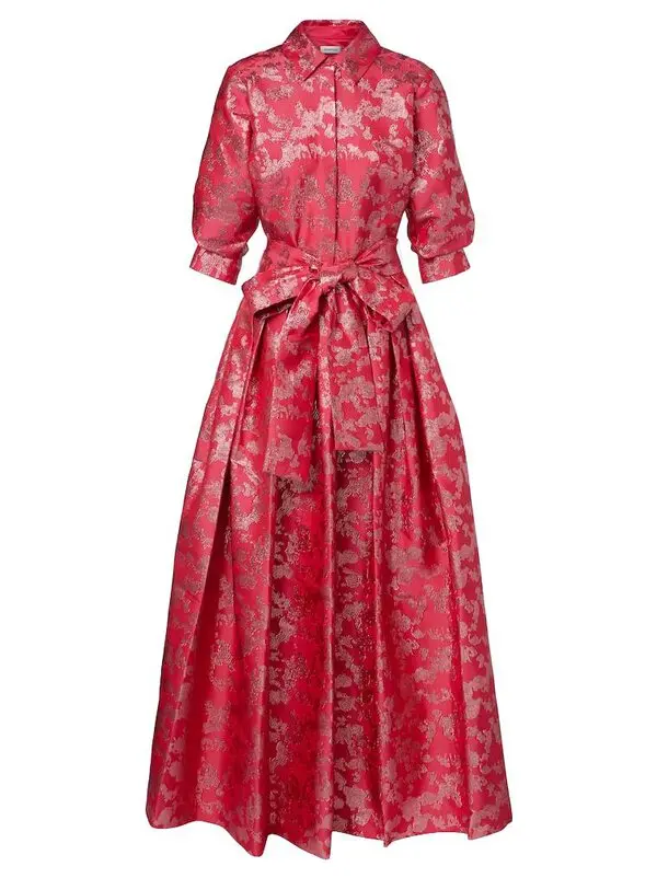 Simkhai Julip Jacquard Gown - Pink