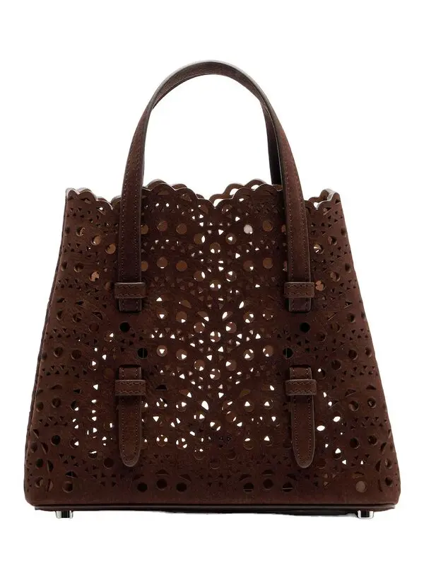 Alaïa Mina 20 New Vienne Leather Tote Bag - Brown