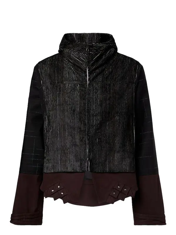 KIKO KOSTADINOV Estike Hooded Silk-blend Jacket - Black