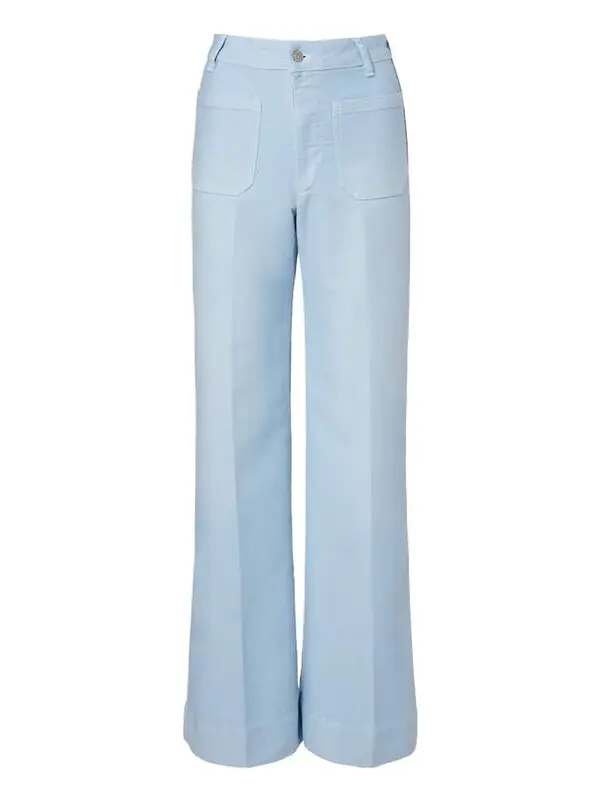 Victoria Beckham Alina Mid-rise Wide-leg Jeans - Blue
