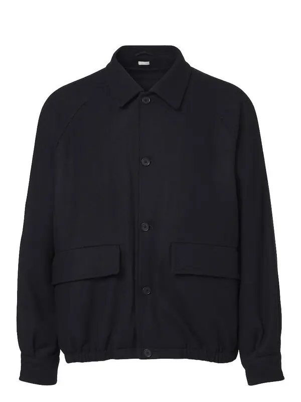 A.PRESSE Cashmere Blouson Jacket - Blue