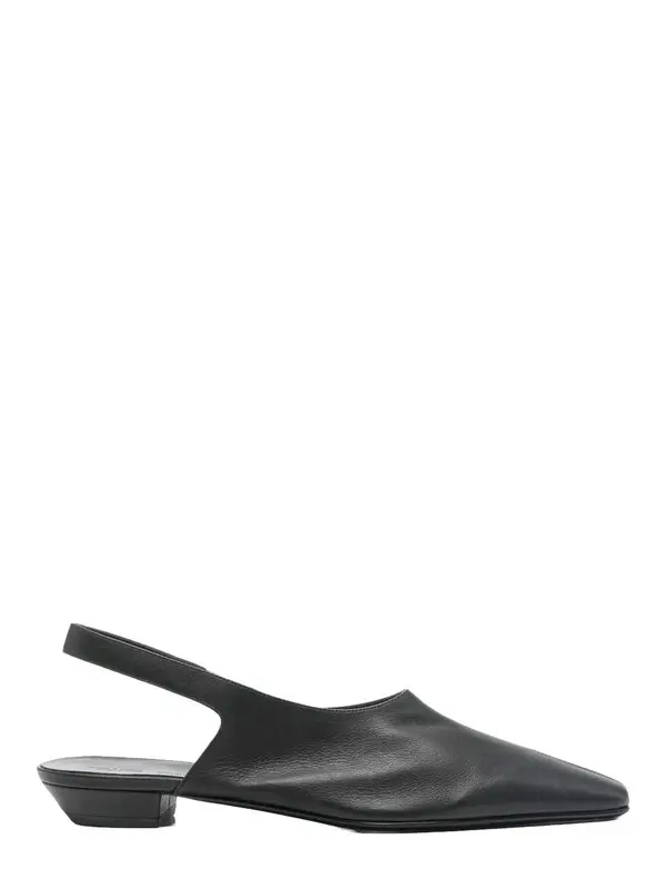 Khaite Cecilia Slingback Flat Pumps - Black