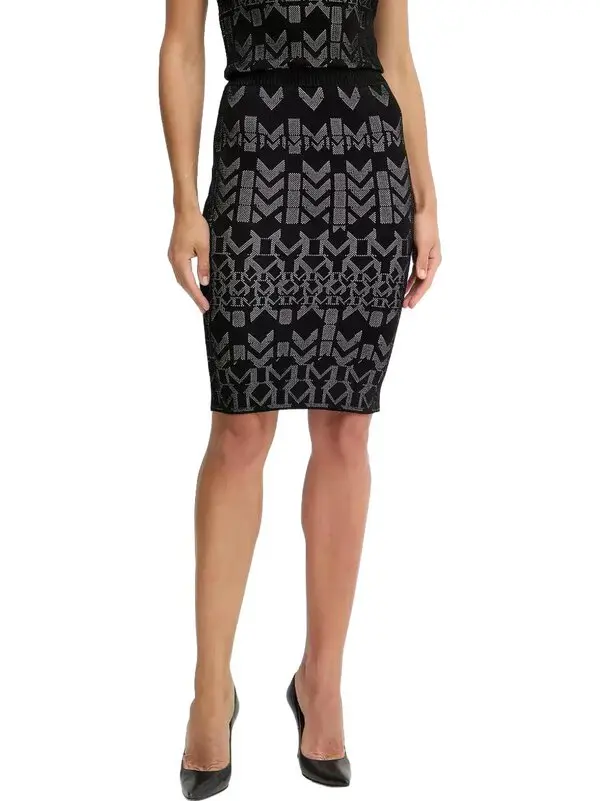 Guess X Marciano Knit Pencil Midi Skirt - Black