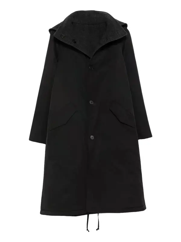 THE ROW Nikar Hooded Coat - Black
