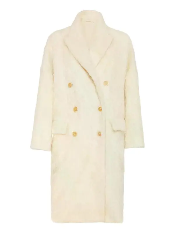Brunello Cucinelli Double-breasted Coat - Neutrals