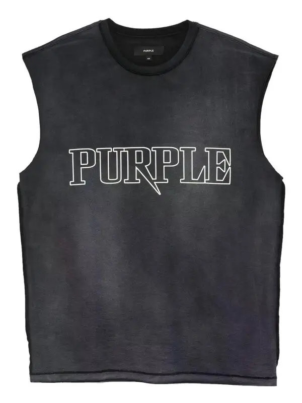PURPLE BRAND Sleeveless Tank Top - Black