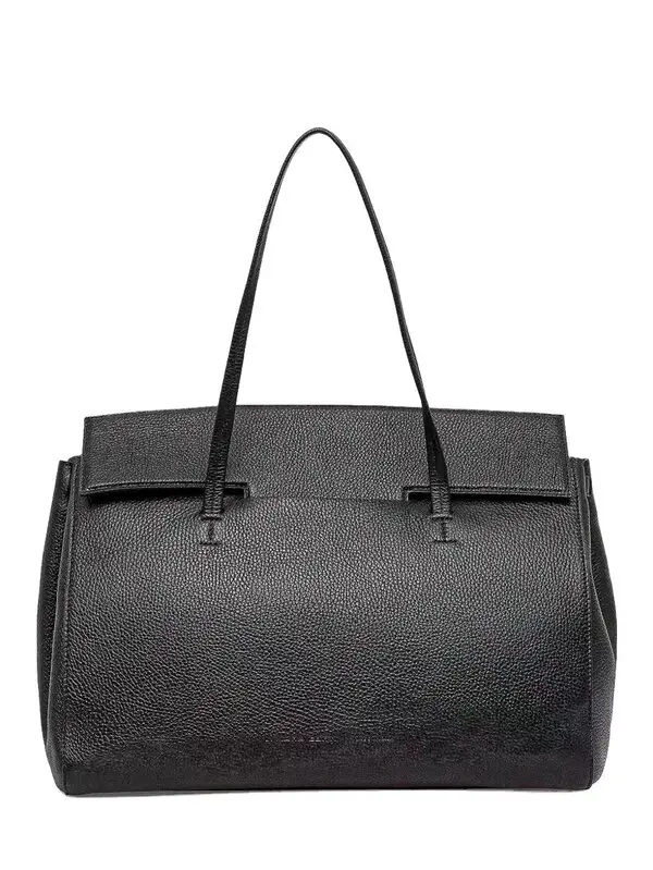 Liviana Conti Leather Tote Bag - Black