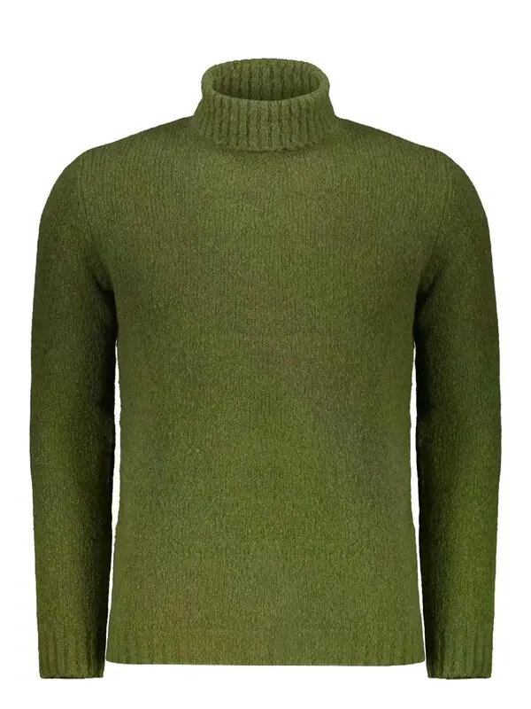 MOORER Todi Roll-neck Sweater - Green