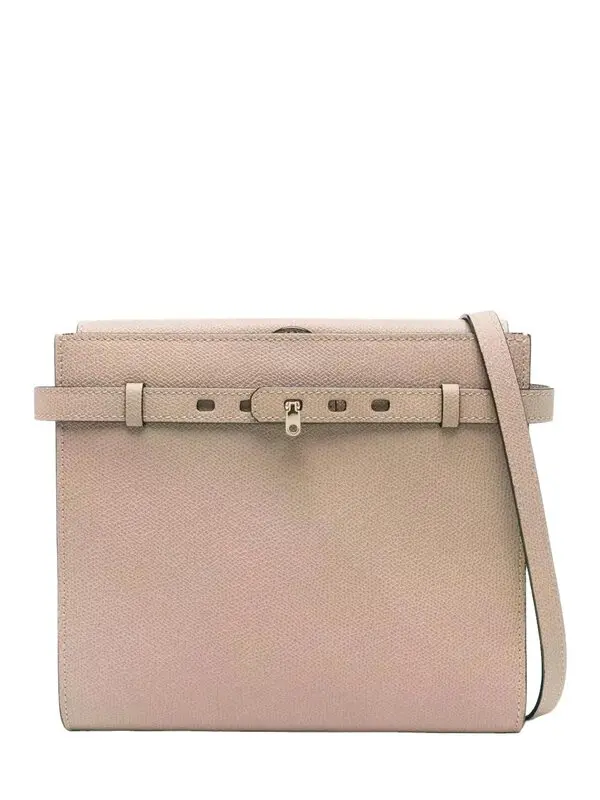 VALEXTRA Turnlock-strap Shoulder Bag - Neutrals