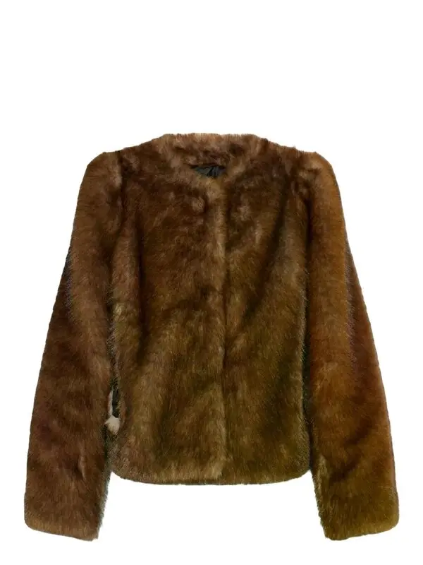 STAND STUDIO Faux-fur Jacket - Brown