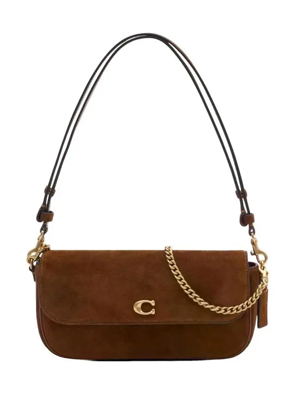 COACH Brook Chain-detail Shoulder Bag - Brown