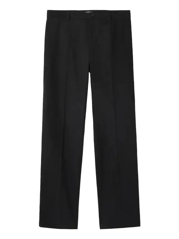 Burberry Pressed-crease Trousers - Black