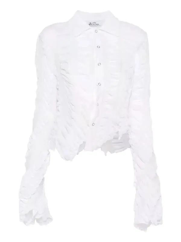 ANNI SALONEN Ruffled Shirt - White