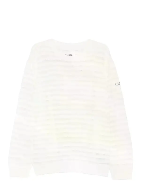 MAISON MARGIELA Crewneck Sweater - White