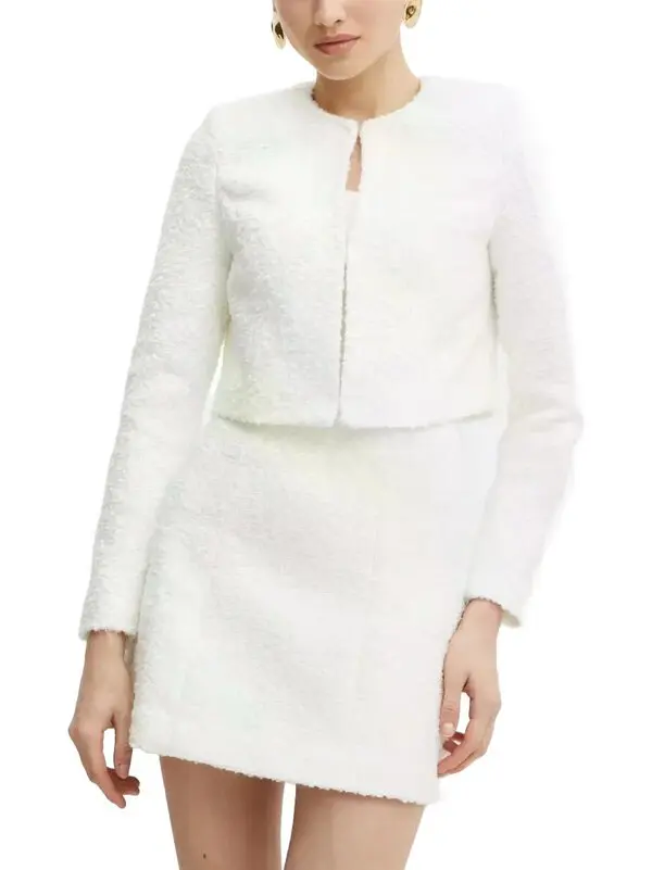 Guess Bouclé Jacket - White