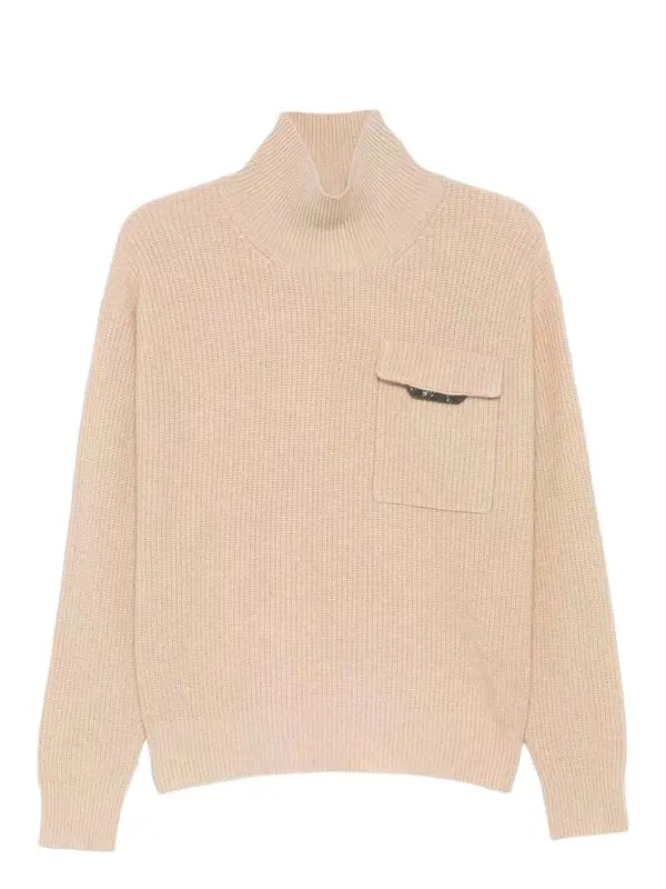 Brunello Cucinelli Ribbed High-neck Sweater - Neutrals