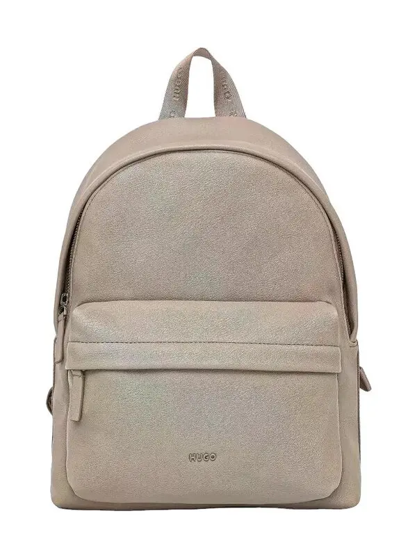 Hugo Zip-fastening Backpack - Neutrals