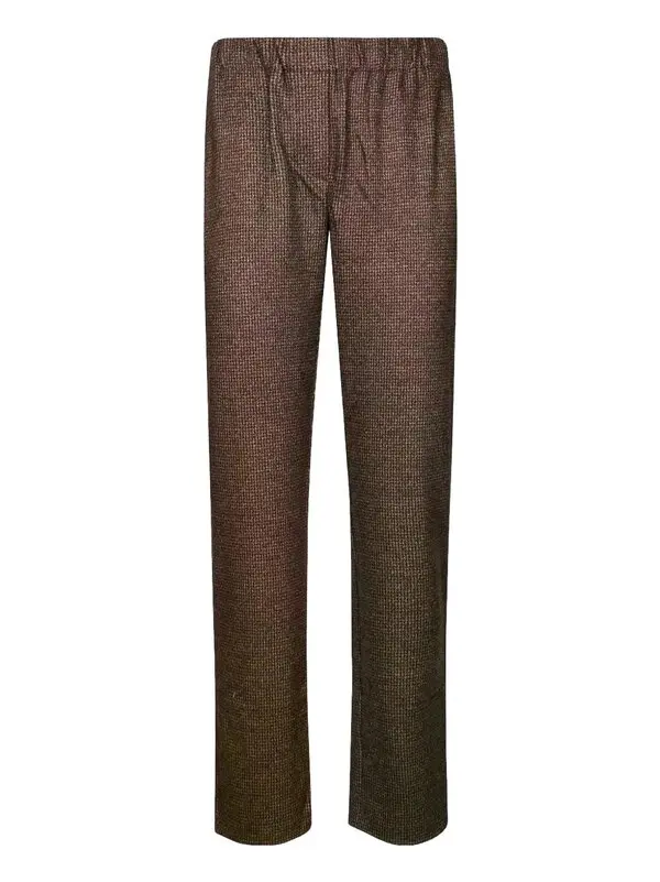 Max Mara Elasticated-waistband Straight Trousers - Brown