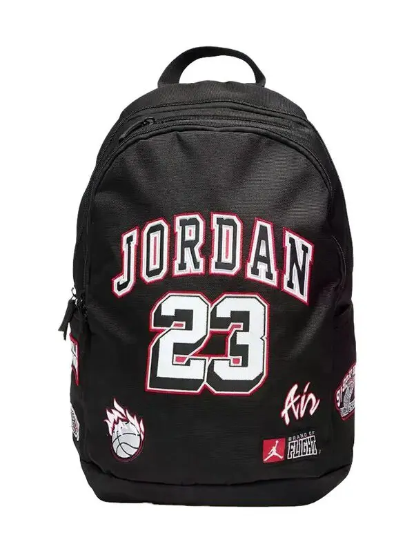 JORDAN Logo-appliqué Backpack - Black