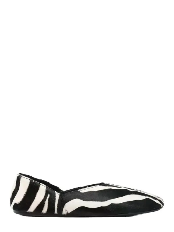 Khaite Jane Animal-print Ballerinas - Black