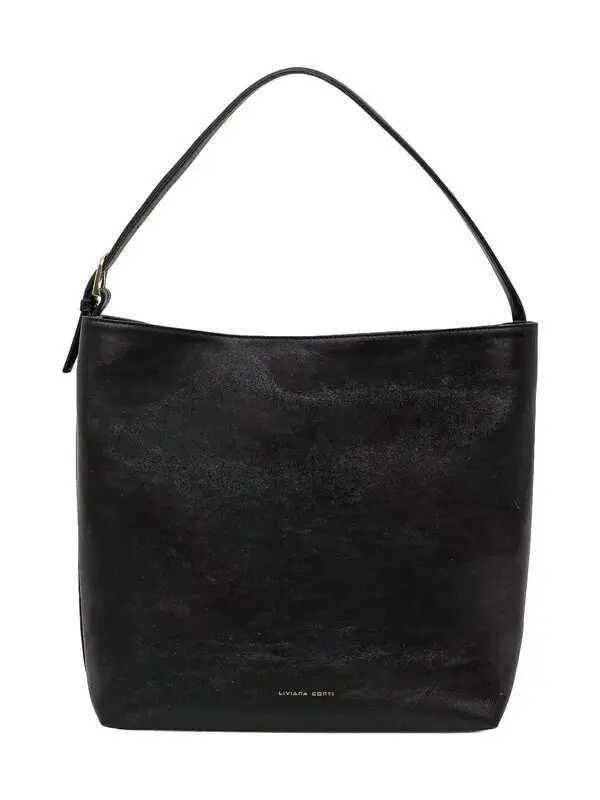 Liviana Conti Leather Tote Bag - Black