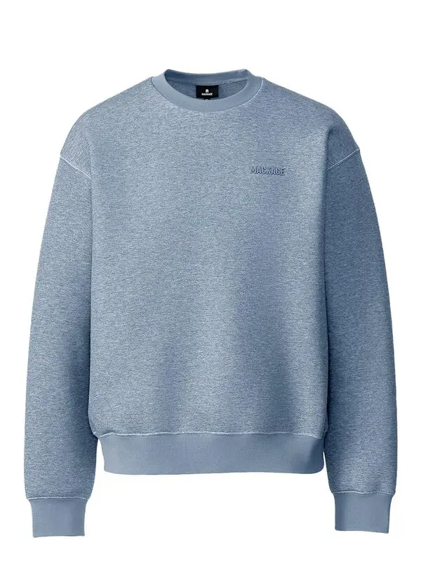 Mackage Julian Double-face Jersey Crewneck Sweater - Carbon Mix