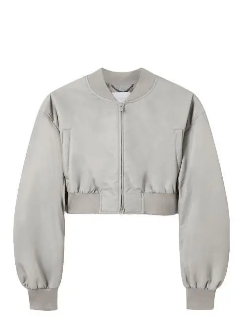Stella McCartney Cropped Bomber Jacket - Neutral