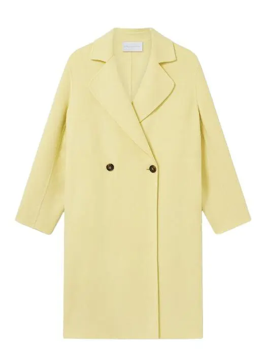 Stella McCartney Double-breasted Longline Pea Coat - Yellow