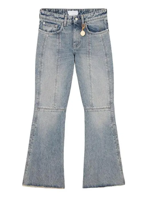 Stella McCartney Vintage Wash Kick-flare Jeans - Blue