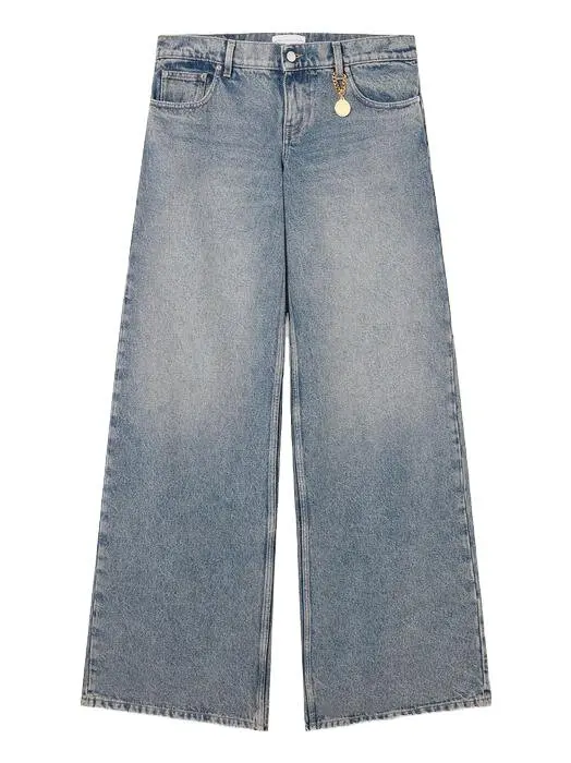 Stella McCartney Vintage Wash Wide-leg Jeans - Blue