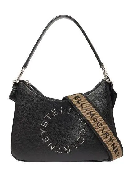 Stella McCartney Logo Top Handle Crossbody Bag - Black