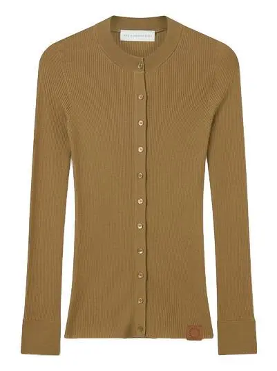Stella McCartney Crewneck Light Knit Cardigan - Brown