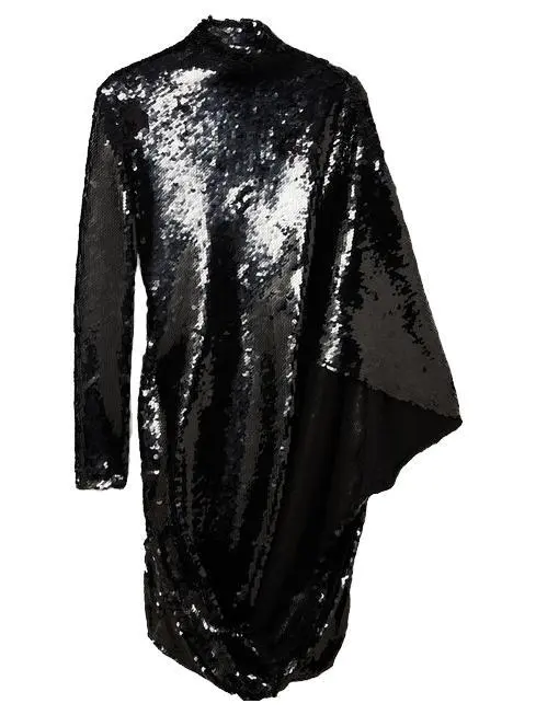 Stella McCartney Sequin Embellished Mini Dress - Black