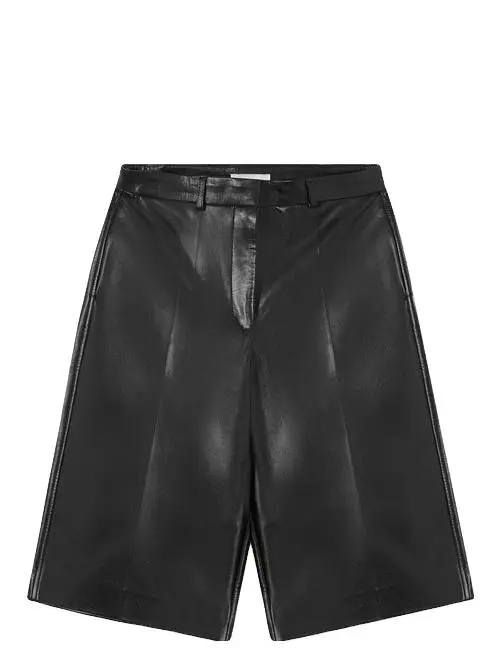 Stella McCartney Wide-leg Vegan Bermuda Shorts - Black