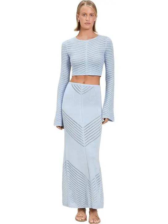 Devon Windsor Raya Knit Top - Metallic