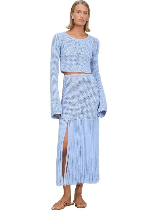 Devon Windsor Enda Maxi Skirt - Denim