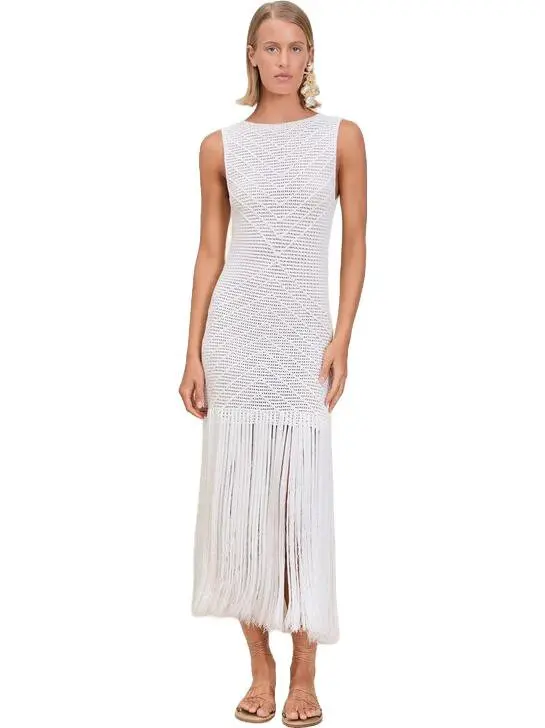 Devon Windsor Leiza Maxi Dress - Gray / Neutral