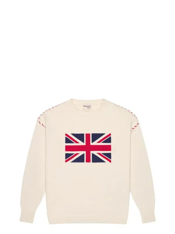 ELLSWORTH + IVEY Riley Crewneck Sweater - Natural