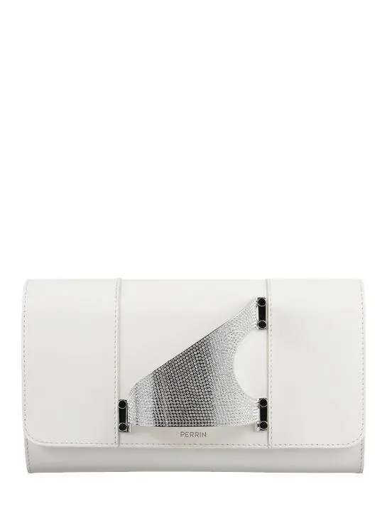 Perrin Leiffel Strass Glove Clutch - Silver